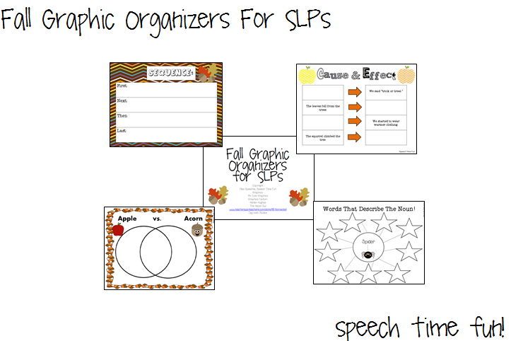 Fall Graphic Organizers for SLPs! - Speech Time Fun: Speech and ...