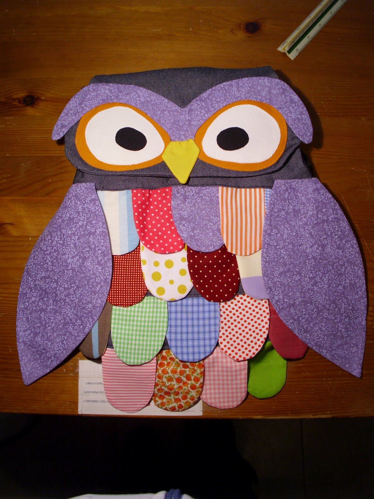 Patrones de buhos en patchwork - Imagui