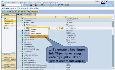 SAP BI / ABAP: Creating InfoObjects: Key Figures