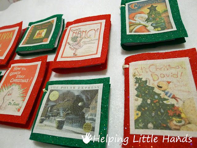 Pieces by Polly: Easy Mini-Book Christmas Ornament Tutorial