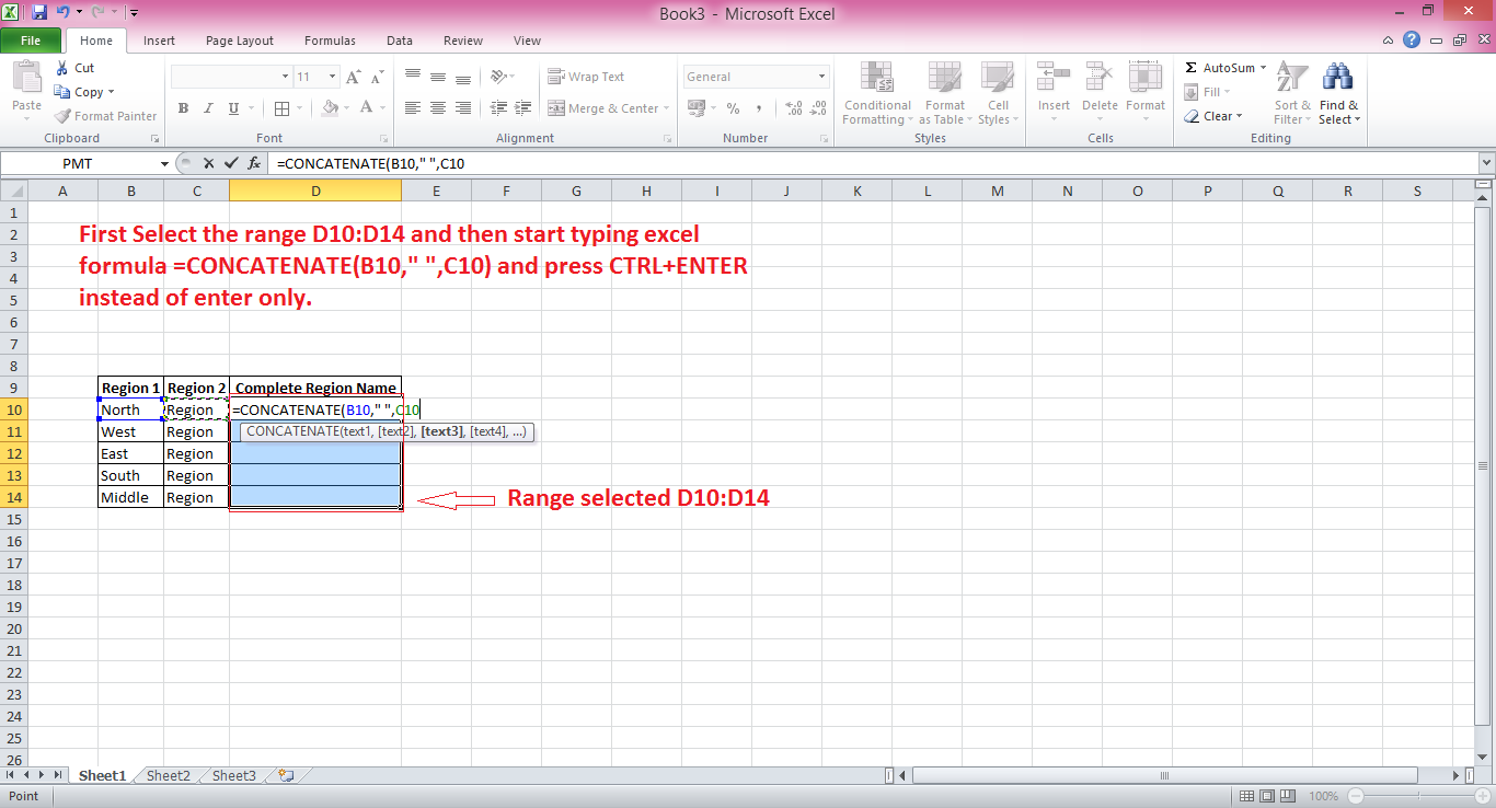 Automatically Fill Formula in a selected range in MS Excel. ~ Excel Tips & Tricks