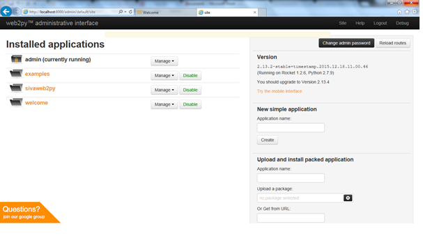 Learn and shine: Getting started with web2py framework