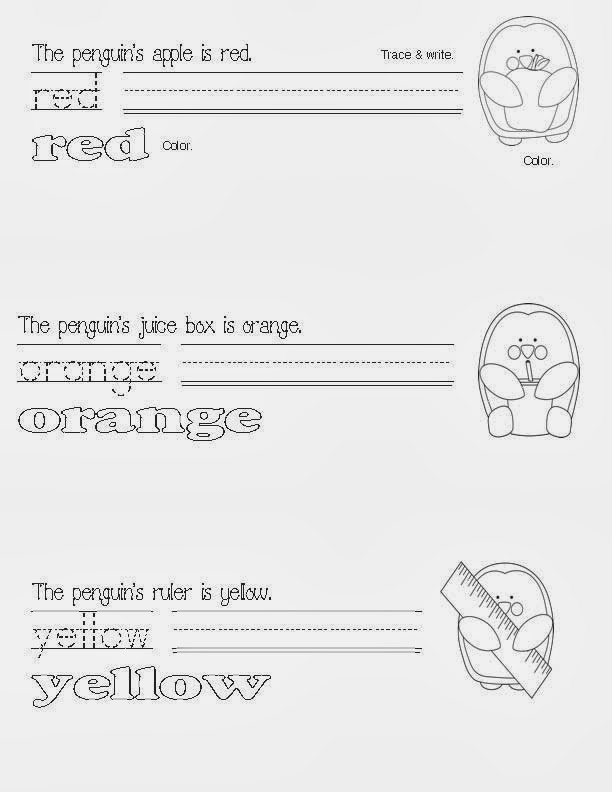 Penguin Colors - Classroom Freebies