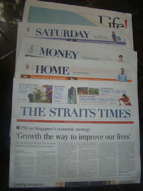 Newspapers in Singapore - eNidhi India Travel Blog