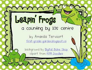 First Grade Garden: Leapin' Frogs {Final Weekly Math Freebie}