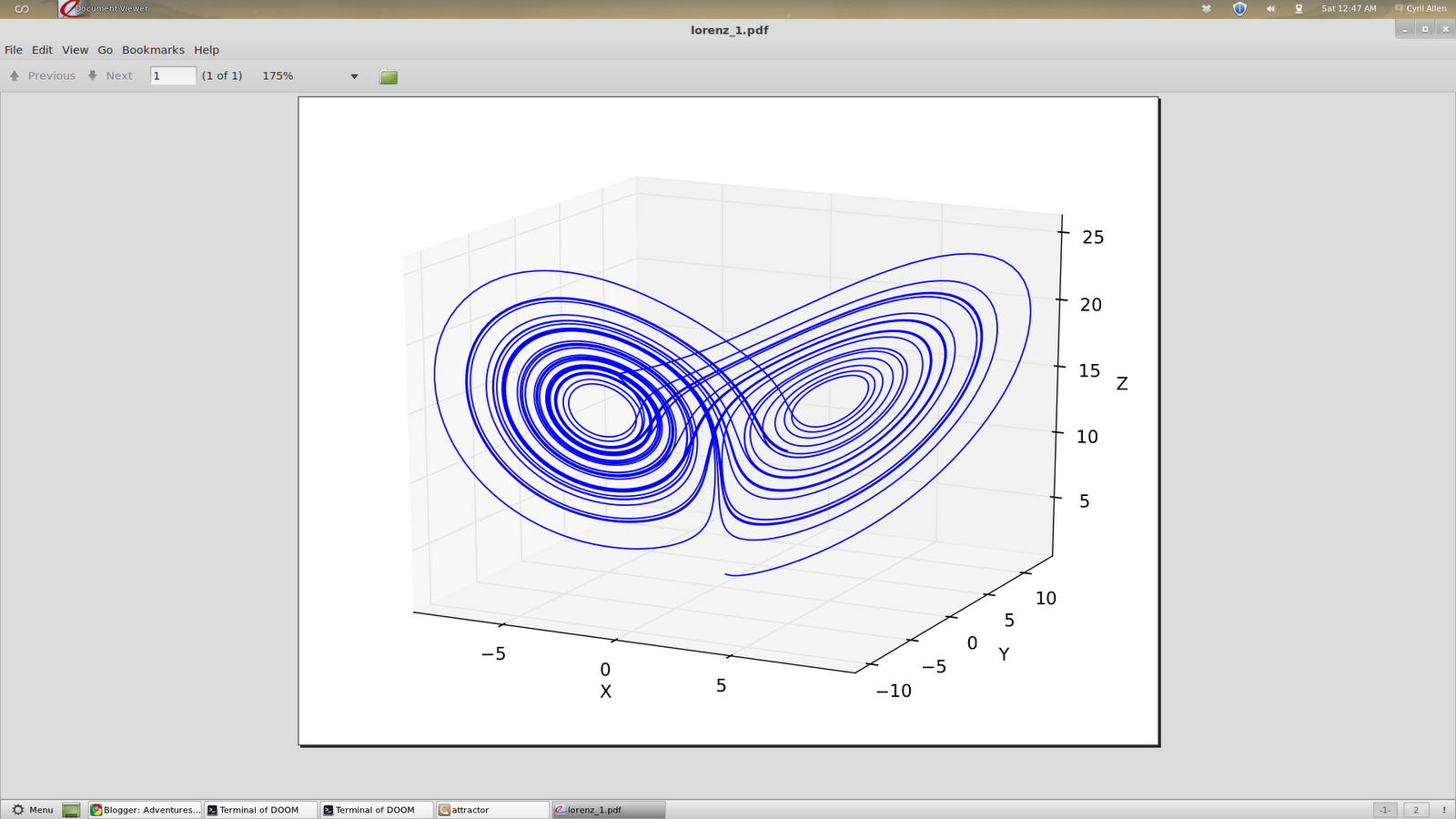 Adventures in Computation: Fun with the Lorenz Attractor and Python! Adventures in Computation: Fun with the Lorenz Attractor and Python!