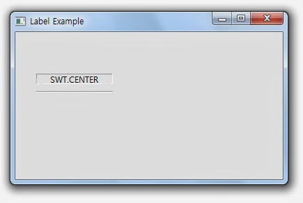 SWT - 레이블(Label) - Let's begin with Cremazer.