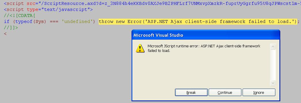 Developer's Tips and Tricks: ASP.NET Ajax client-side framework failed ... Developer's Tips and Tricks: ASP.NET Ajax client-side framework failed ...