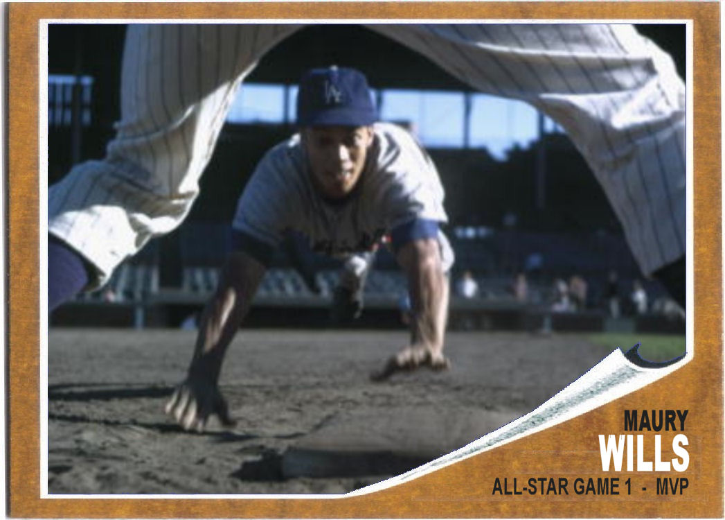 Cards That Never Were: 1962 Topp Maury Wills All Star Mvp