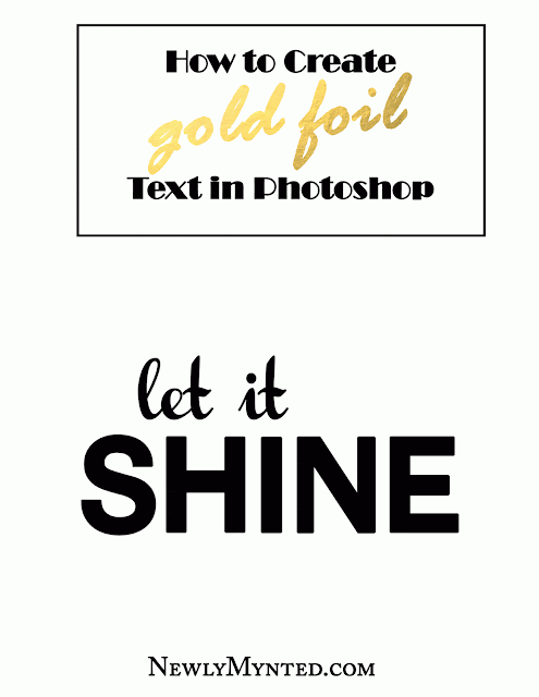 SM Editorial: Create Gold Foil Text in Photoshop