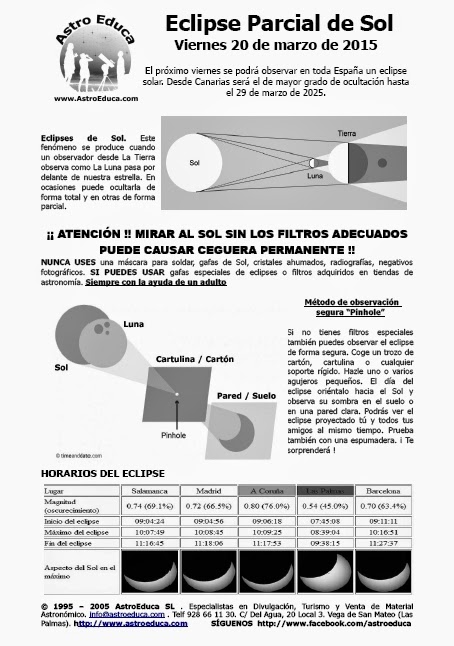 Guía y taller de observación del eclipse para Centros Educativos ...