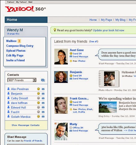 Efemerides de Tecnologia: 24 de junio (2005) se lanza al público la red social: Yahoo! 360°