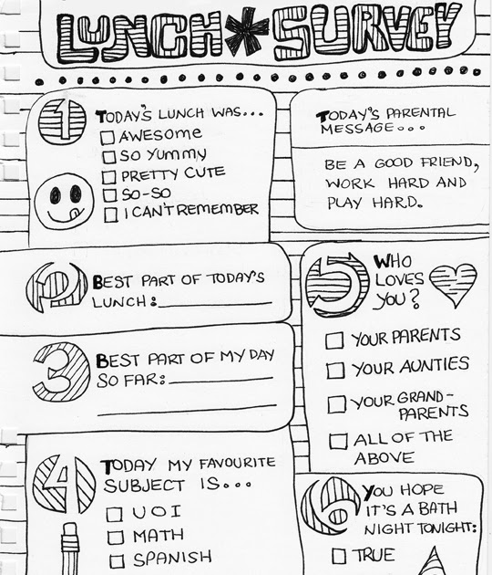 weelife: First-day-of-school Lunch Survey