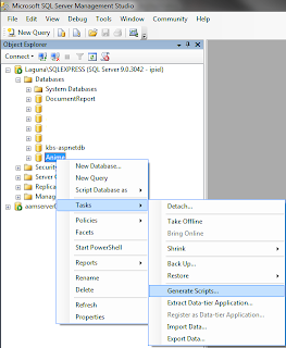 How to Export Sql to Create a Database Schema in Mssql | czetsuyatech