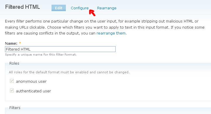 Drupal 6: Konfigurasi Wysiwyg dan Input Format | Pontianak Web & Open Source
