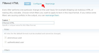Drupal 6: Konfigurasi Wysiwyg dan Input Format | Pontianak Web & Open Source