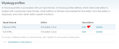 Drupal 6: Konfigurasi Wysiwyg dan Input Format | Pontianak Web & Open Source