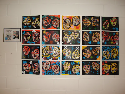 Malboro Middle School Stencil Art Project!! | PaperMonster Stencil ...