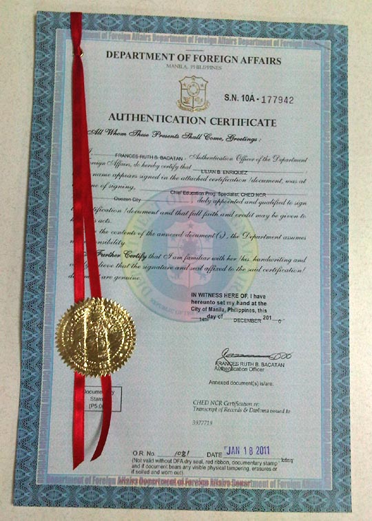 KulturaPinoy CAV Certificate Of Authentication And Verification kulturapinoy-cav-certificate-of-authentication-and-verification