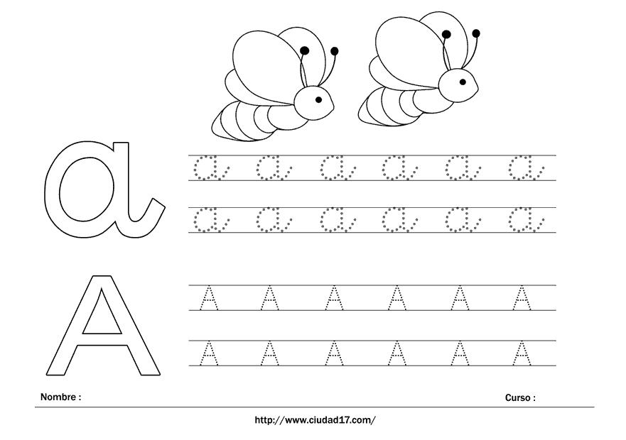 MATERIAL EDUCATIVO PARA IMPRIMIR O FOTOCOPIAR: FICHAS ABECEDARIO