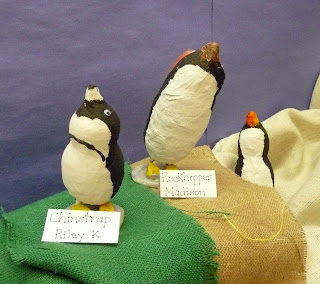that artist woman: Paper Mache Penguins