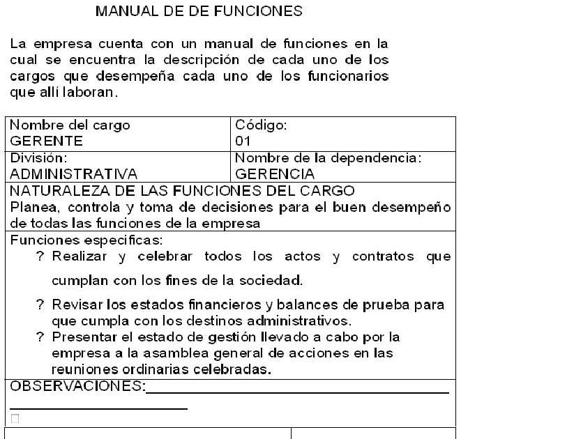 *: MANUAL DE FUNCIONES DEL JEFE DE PRODUCCION *: MANUAL DE FUNCIONES DEL JEFE DE PRODUCCION