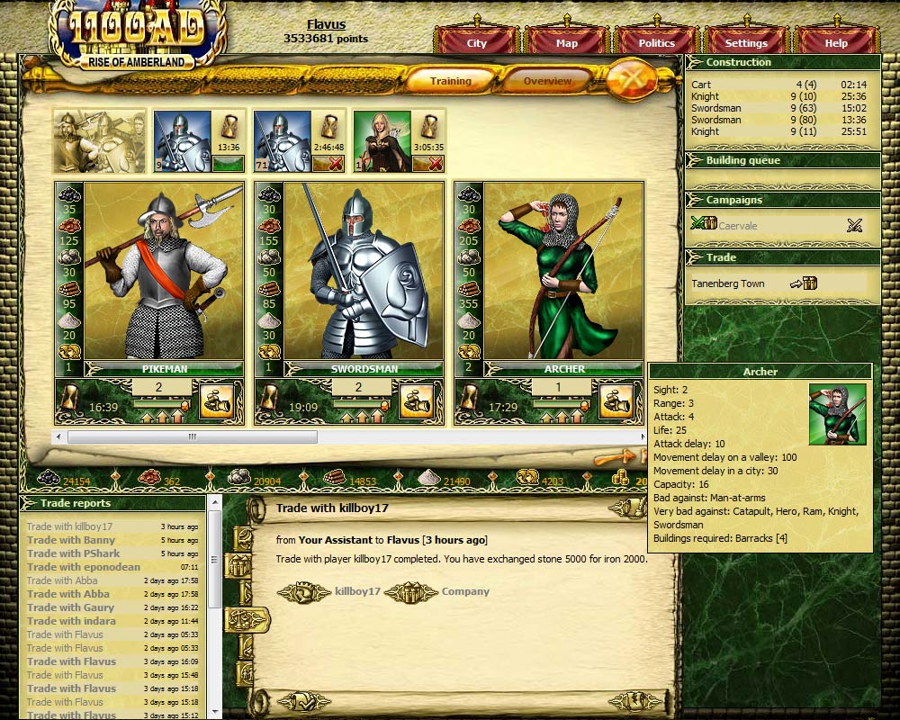 1100AD обзор браузерной онлайн игры