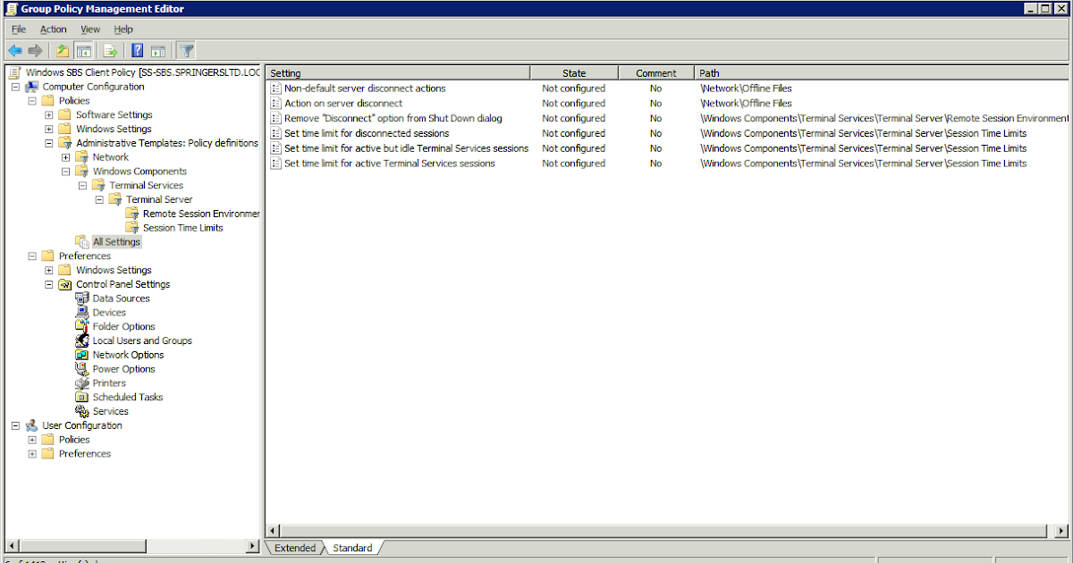 MPECS Inc. Blog: SBS 2008 - Group Policy All Settings Filtering - The ... MPECS Inc. Blog: SBS 2008 - Group Policy All Settings Filtering - The ...