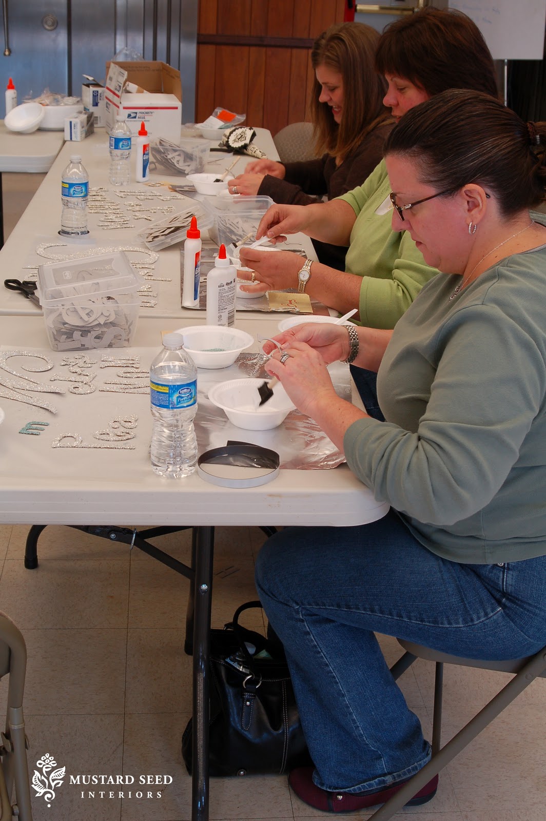 Glittered Letter Workshop Recap | Miss Mustard Seed