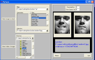 face recognition in python: PyFaces