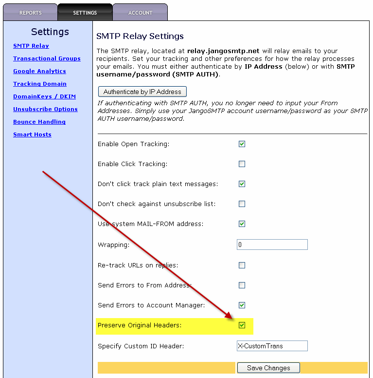 JangoSMTP News: New Feature: Preserve Custom headers when using the SMTP service