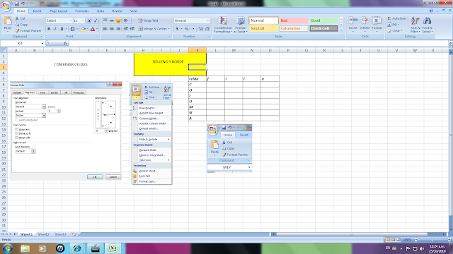 COMPUTACION: trabajando en excel