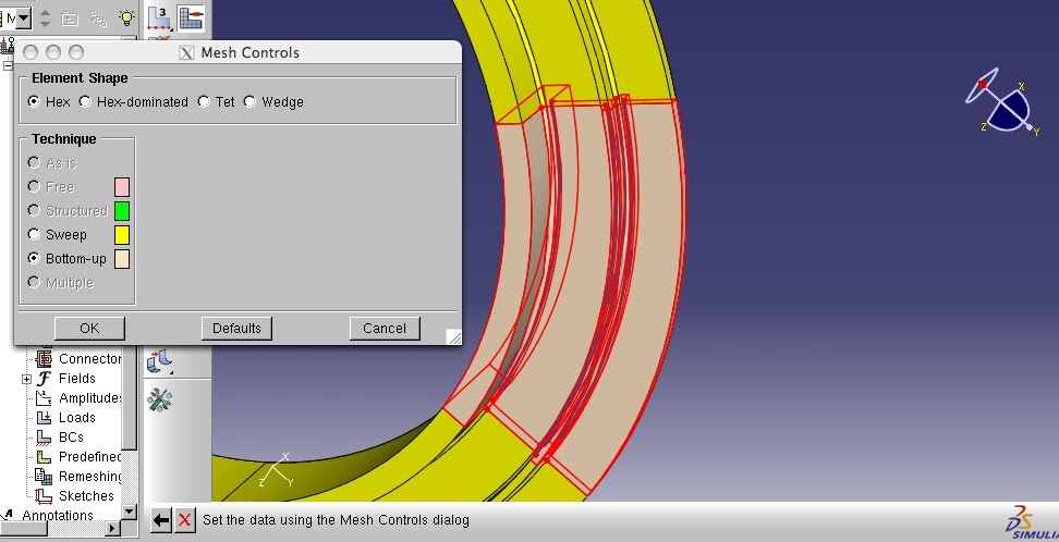 Learning to DO: Abaqus: Bottom-up mesh example