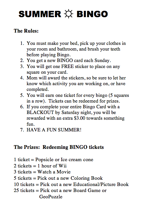 Shower Of Roses Summer Bingo shower-of-roses-summer-bingo