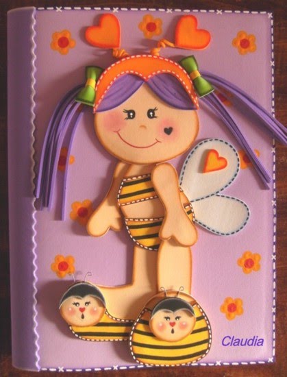 Cuadernos en foamy - Imagui