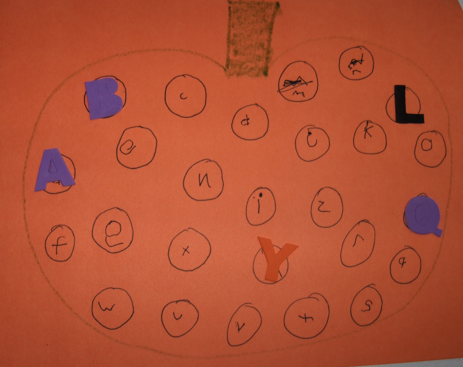 Pumpkin Alphabet Matching - The Activity Mom