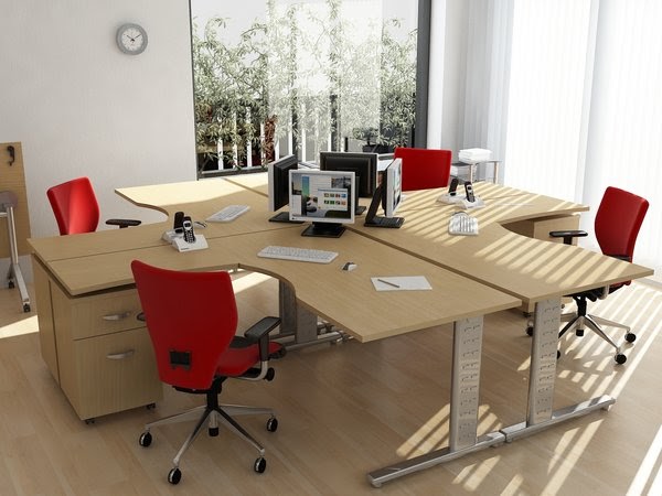 MODULOS DE OFICINA PARA 4 PERSONAS : Fotos de oficinas y escritorios