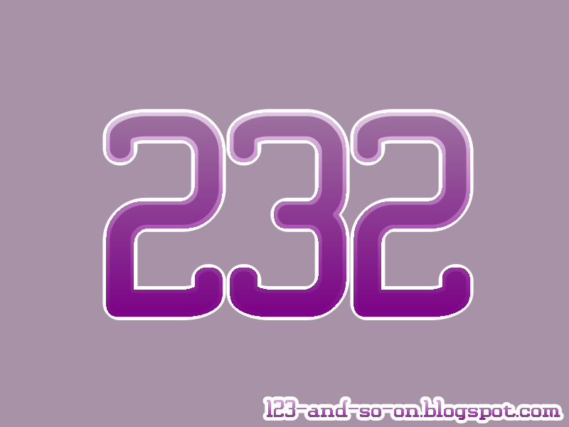 Numbers Number 232 numbers-number-232