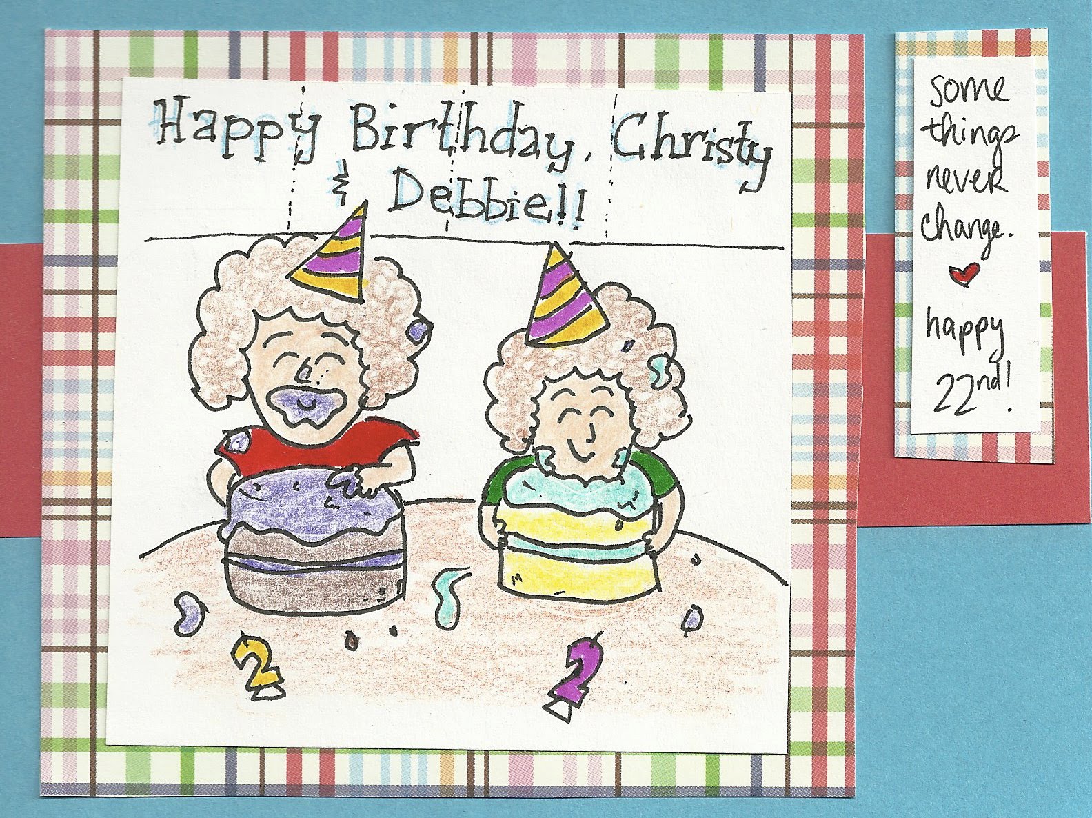 Debbie Dots Greeting Card Blog: Birthday Twins Debbie Dots Greeting Card Blog: Birthday Twins