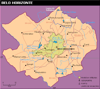 Geografia: Mapa de Belo Horizonte