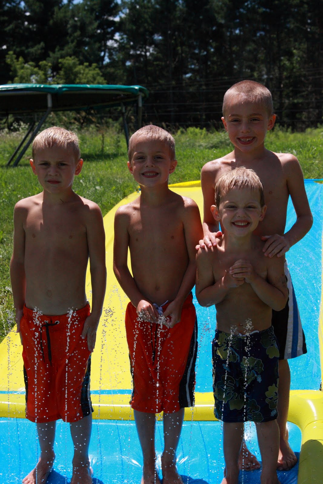 Boys Boys and more boys: Summer Photo Opportunity #1: Backyard Water Fun