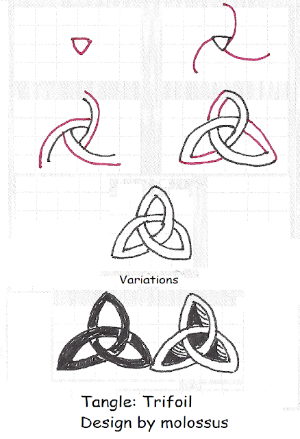 My tangle pattern: Trifoil