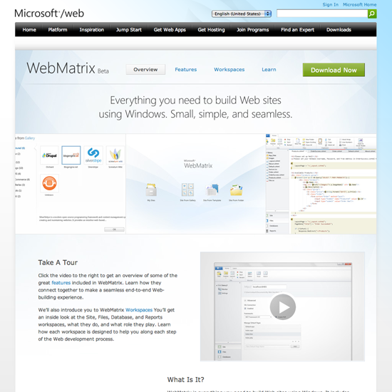 What is microsoft webmatrix 2 - etppainting