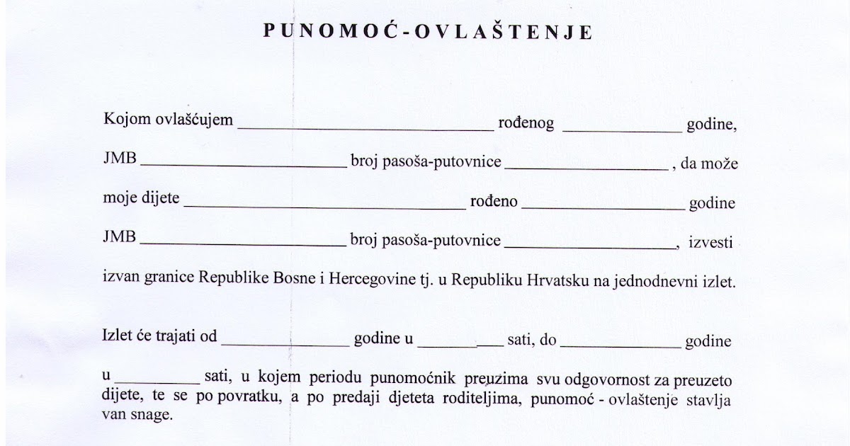 Primjeri knjiženja u računovodstvu - Knjigovodstvo: Kako napisati punomoc