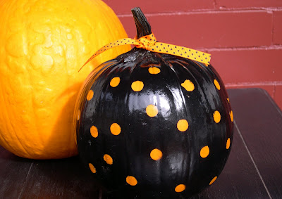 Easy Polka-dot Pumpkin
