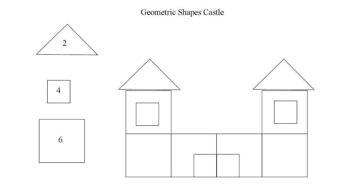 Thrifty Craft Mama: Geometric Shapes Castle