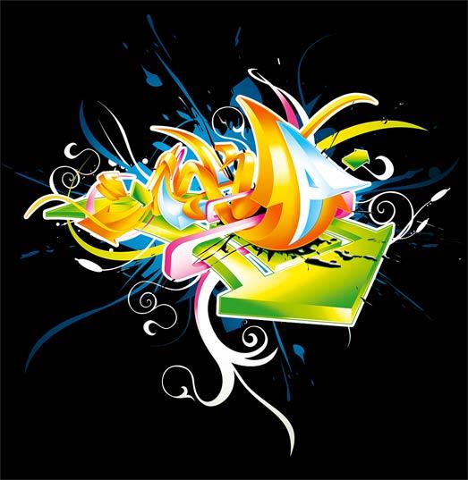 Dibujos de graffitis en 3D - Imagui