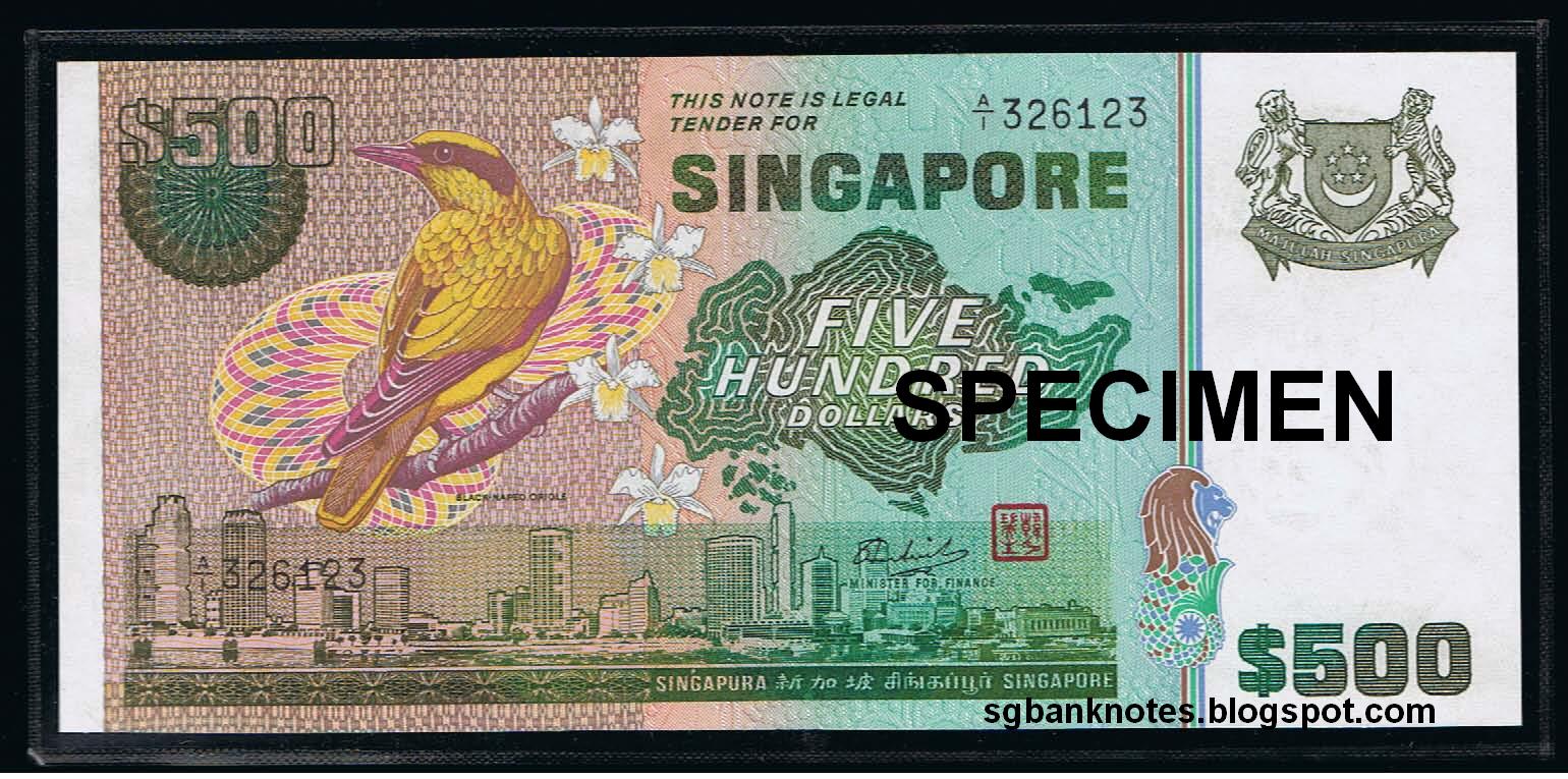 Nut s Singapore Banknotes Collection Singapore Bird Series 500 Dollars nut-s-singapore-banknotes-collection-singapore-bird-series-500-dollars
