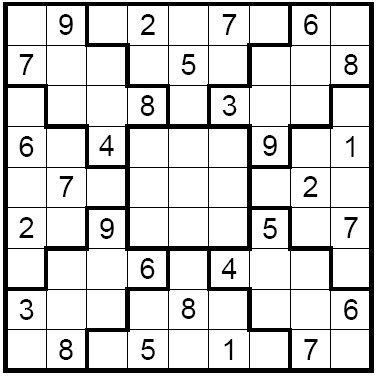 The Logical World of Puzzles: Rules of 'Irregular Sudoku'
