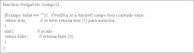 Dicas e tutos de informática: Validando campos com HTML e JavaScript